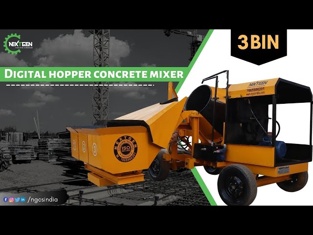 Hopper Mixture - Digital Hopper Concrete Mixer (3 Bin) Manufacturer ...