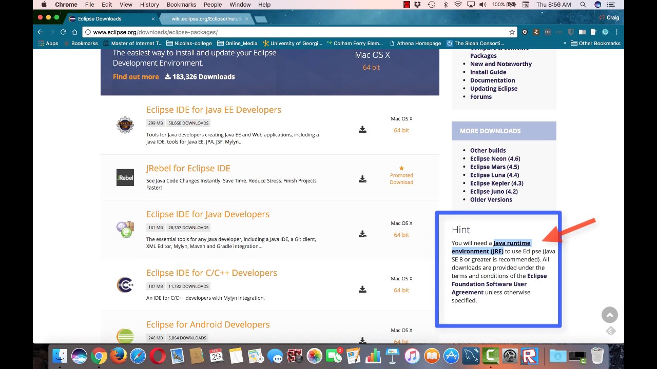 Installing Eclipse - Neon Version