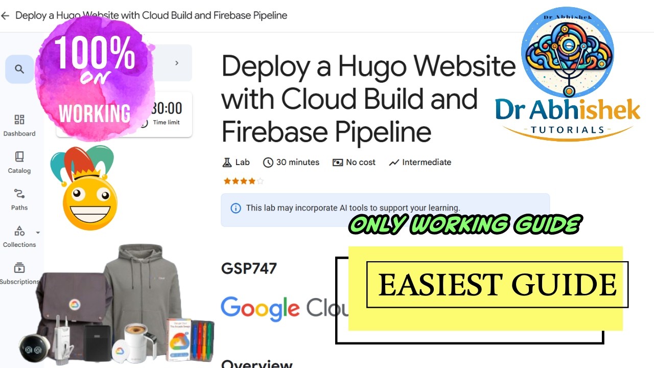 Deploy a Hugo Website with Cloud Build and Firebase Pipeline | APRIL 2026 Working Guide #GSP747