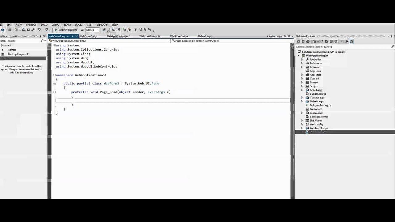 C#  Simple Delegate Example