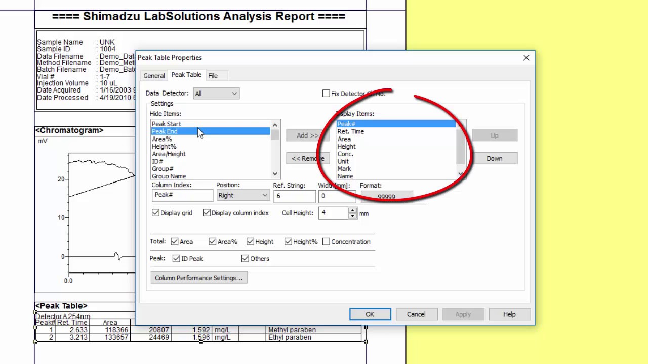 LabSolutions LC/GC WorkStation: Basic Single Data Reporting