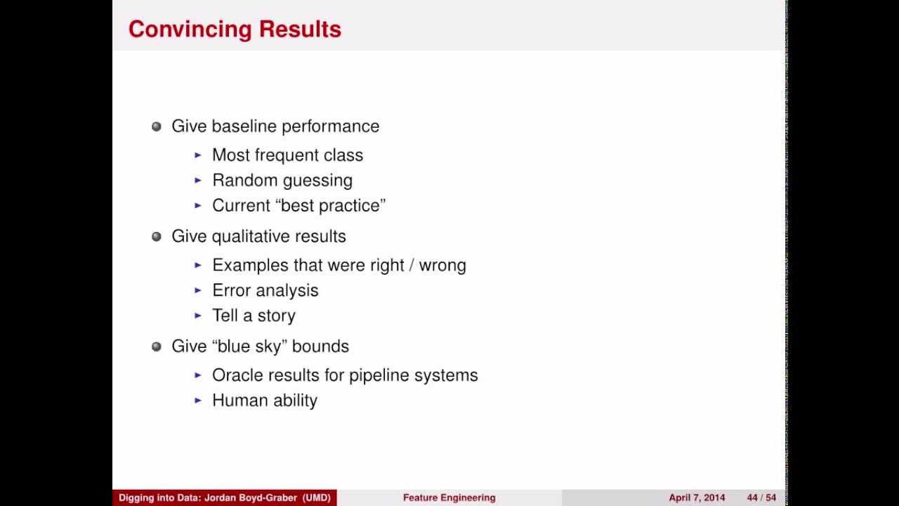 Digging into Data: Evaluation