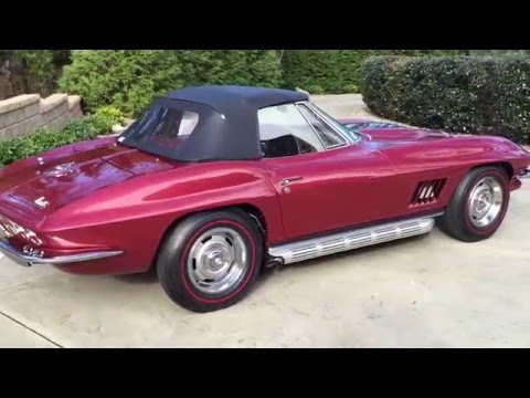 All original Marlboro Maroon 20,150 mile 1967 427 Tri-Power Corvette