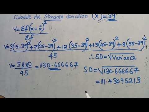 ECZ Statistics - Calculate Standard Deviation || Formula For All Even Grouped data it Works