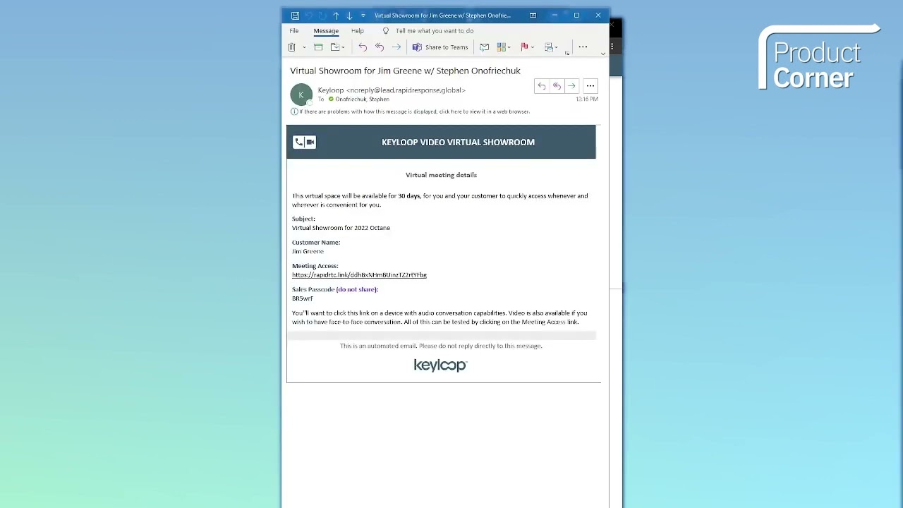 How to Create a Keyloop Video Virtual Showroom Link Using Keyloop Leads