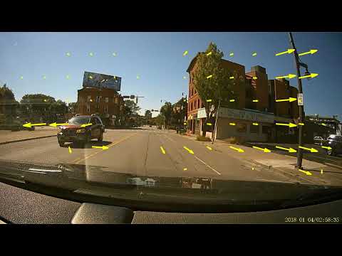 Dynamic optic flow from dash cam