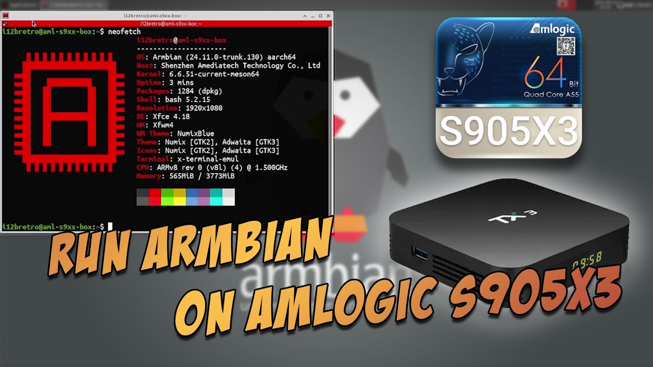 Running Armbian on Amlogic S905x3 Android TV Box (Tanix TX3)