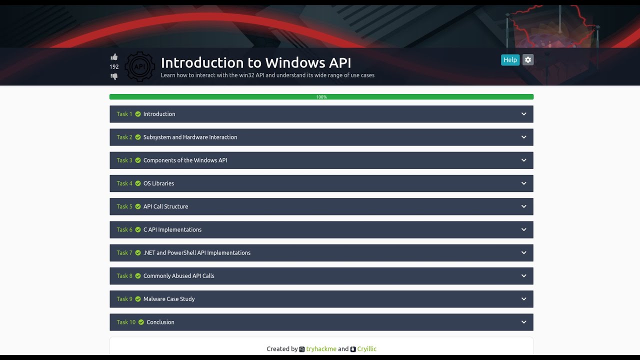 Tryhackme - Introduction to Windows API -