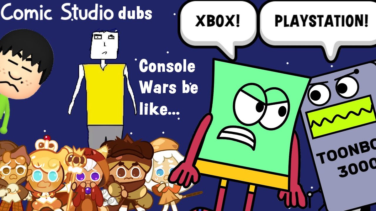 Comic Studio dubs - Console Wars Be Like...