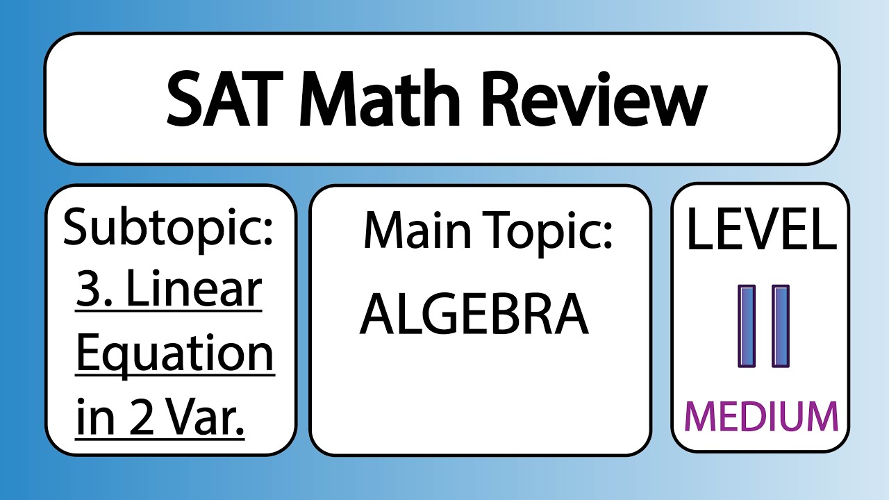 SAT Math Lesson 3B Problem 21