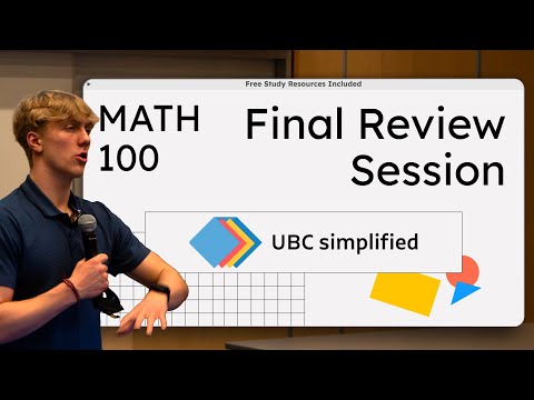 UBC MATH 100 Final Exam Review | Entire Course Under 45 Minutes | Calculus 1