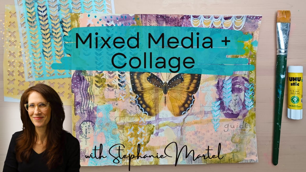 Mixed Media Art Collage Tutorial : Creating 