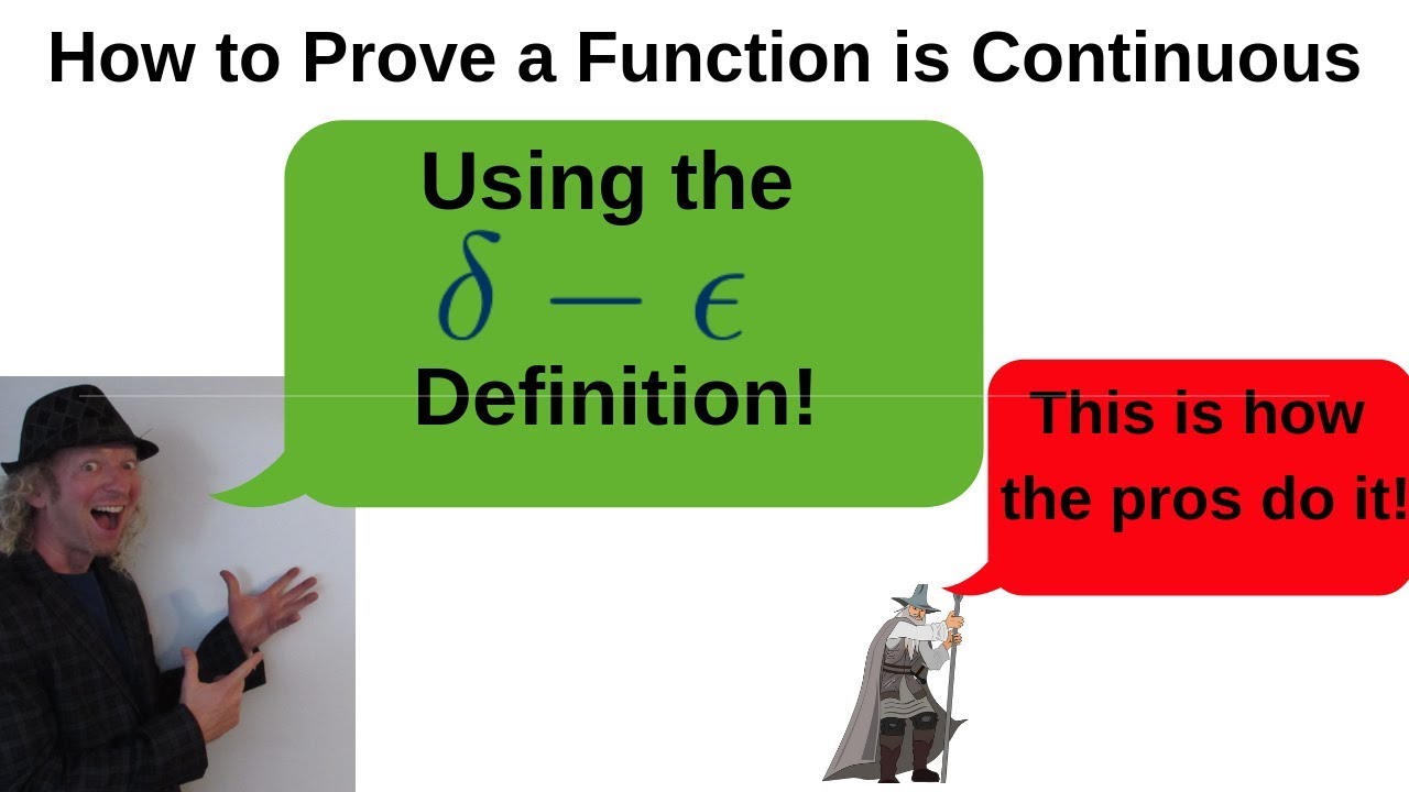 How to Prove a Function is Continuous using Delta Epsilon