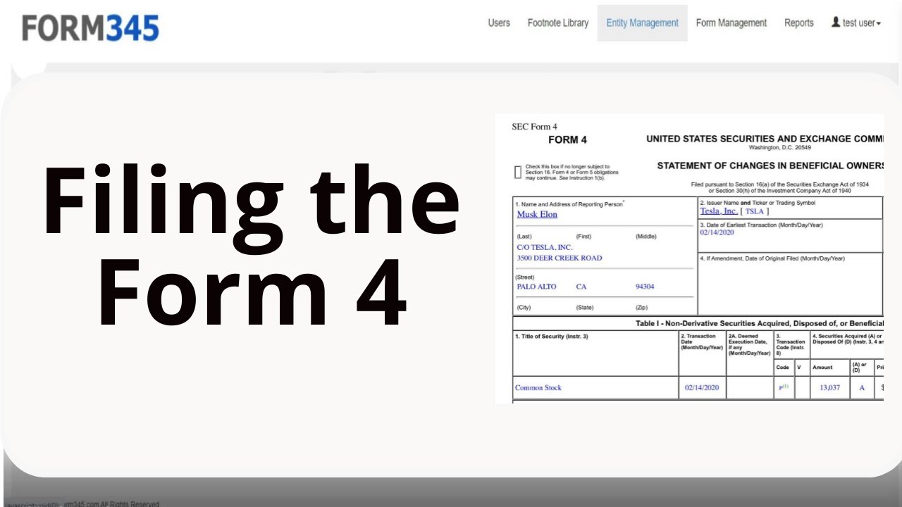 How to Create and File a Form 4 to the SEC