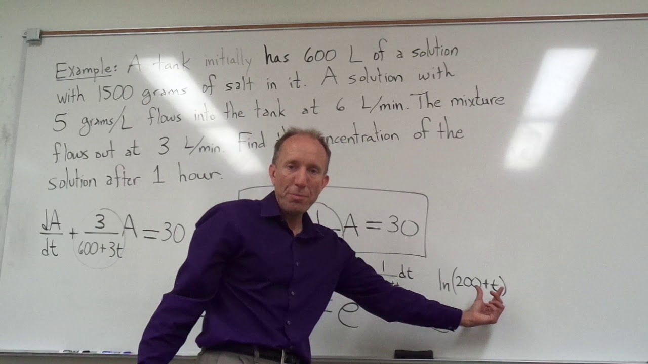 Mixing Problem Example