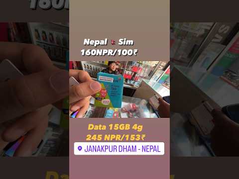 Nepal 🇳🇵 Sim Card Prices #nepal #travel #india #wanderer