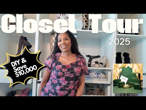 DIY Luxury Closet Tour 2025 |TEMU| IKEA & Facebook Marketplace how I saved $10,000 #temu #ikea