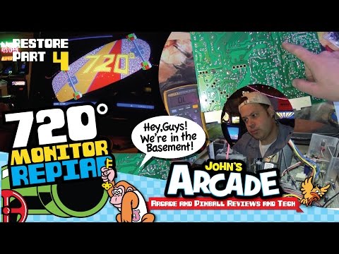 720° Arcade Restore Part #4 - K7500 Contrast Black and White Issue R811 and Purity issue