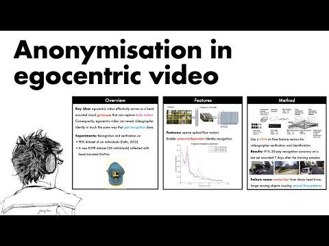 Anonymisation in egocentric video