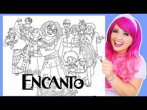 Coloring Every Encanto Character | Disney Encanto Coloring Pages All Characters