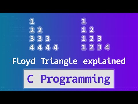 Learn C Pattern Printing Programs | Right Angle Floyd s Triangle with Explanation | English ...
