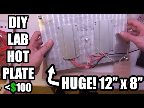 DIY Hot Plate - Large, Low cost. Reflow, Lab, photolithography, biology. Accurate, Uniform temp
