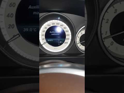 Mercedes E300 auxiliary battery malfunction