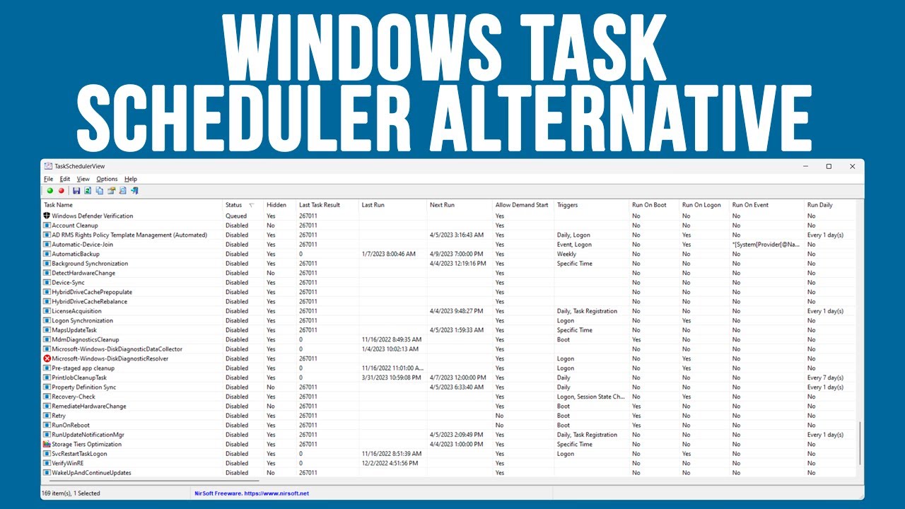How to View and Manage Your Scheduled Windows Tasks from One Location