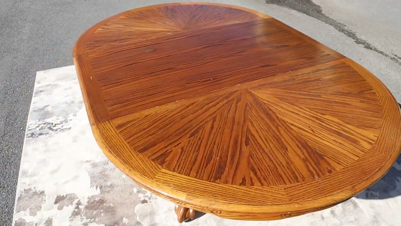 Oak Pedestal Dining Table