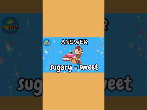 π¬ And the synonym for SUGARY isβ¦ SWEET! π #LearningIsFun #WordChallenge #SmartKids #FunWithWords