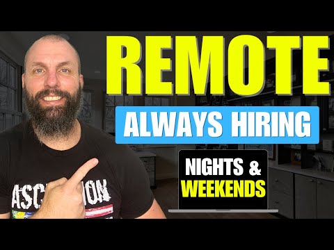 5 Best Remote Jobs 2024 Always Hiring (Nights & Weekends)!