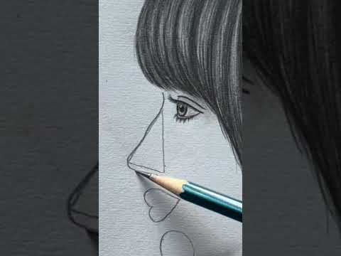 face side view drawing tutorial#shorts #shortsfeed#trending #youtube