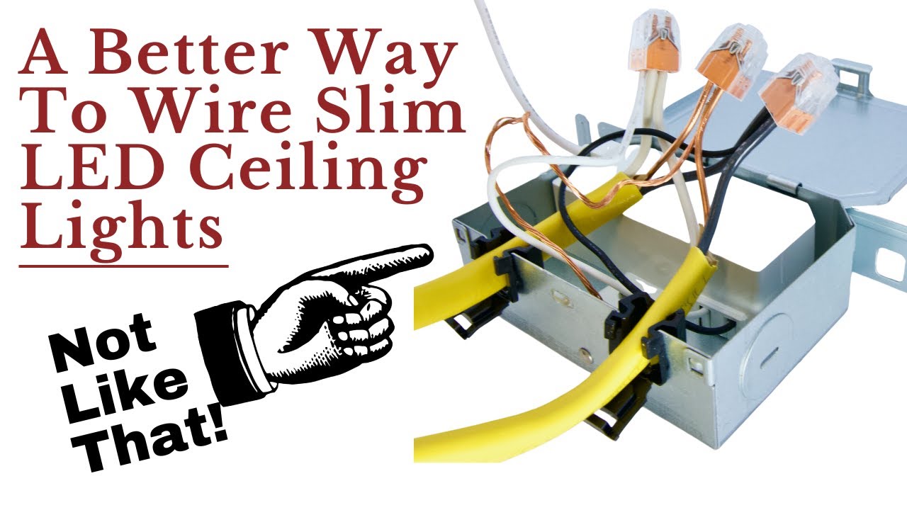 How To Easily Connect Wires in Those Tight Little LED Ceiling Light Boxes