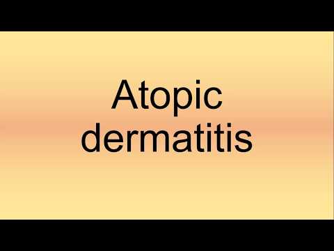 Atopic Dermatitis Pronunciation | How to Say | How to Pronounce