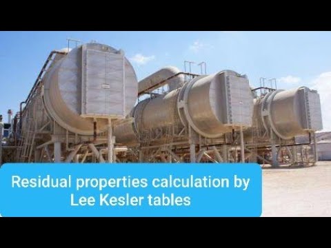Residual properties calculation by Lee Kesler tables part 2