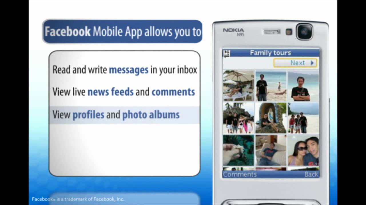Facebook Mobile App (for Java) on SMART