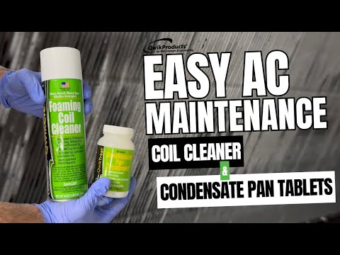 How to Use Foaming Coil Cleaner and Condensate Pan Tablets | Routine AC Maintenance and Cleaning