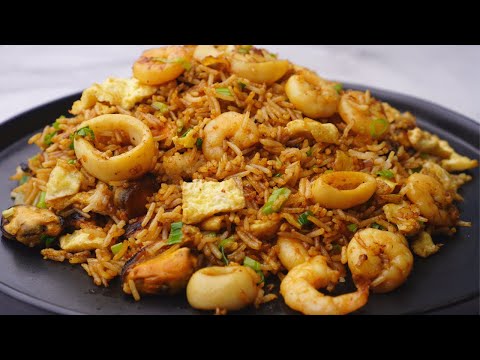 Como hacer un CHAUFA de MARISCOS Peruano