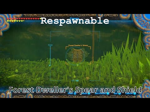 Respawnable Forest Dweller's Spear and Shield - The Legend of Zelda: Breath of the Wild