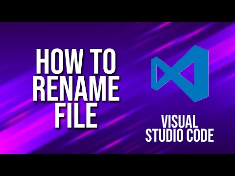 How To Rename File Visual Studio Code tutorial