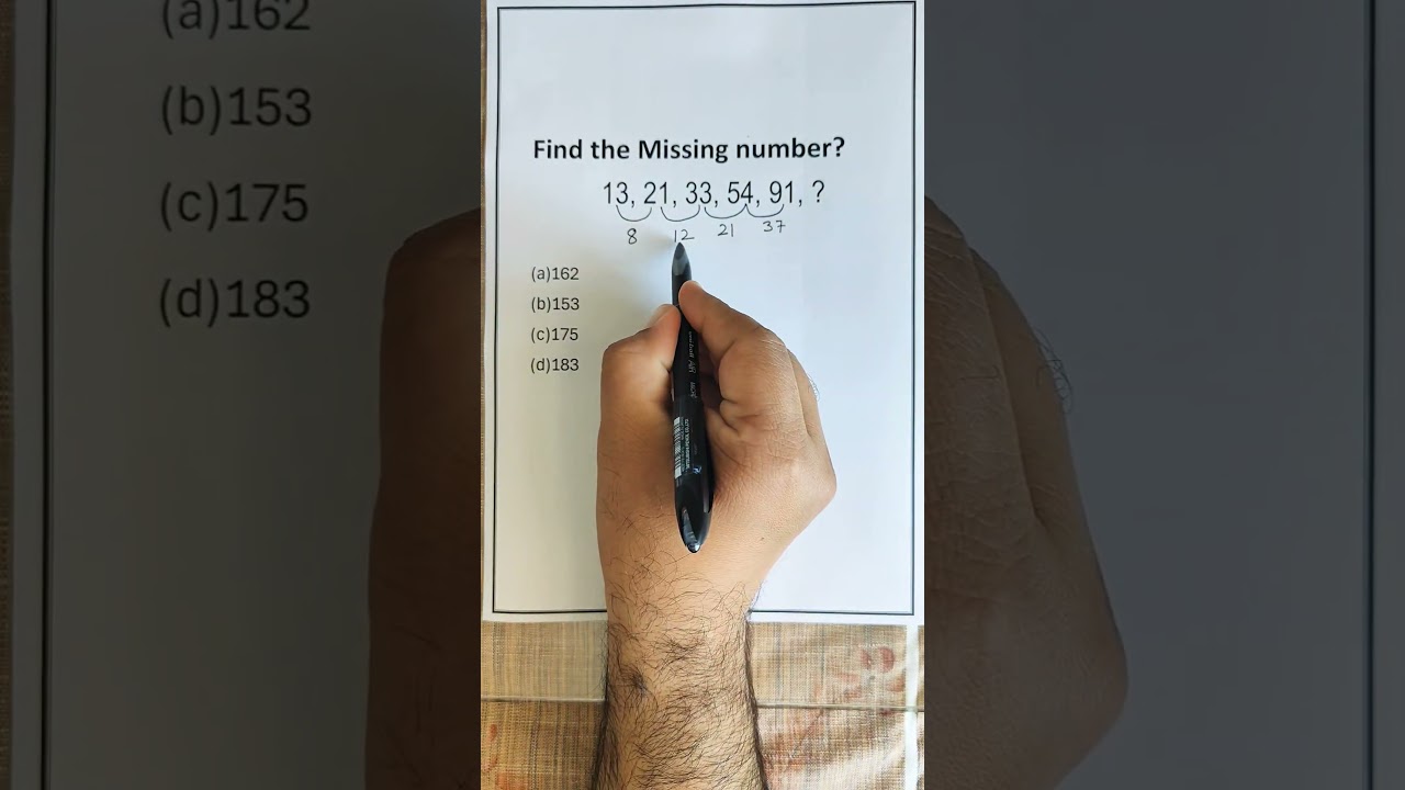 Find the missing Number ?  #csat #shorts #reasoning #maths #exam #upsc #ssc @SinghMathematician