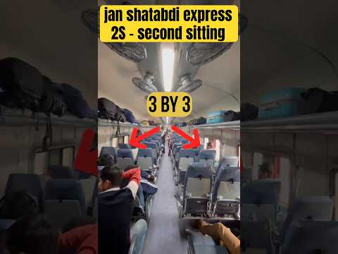 Janshatabdi express 2S Seating - New Delhi To Dehradun 12055 #janshatabdi