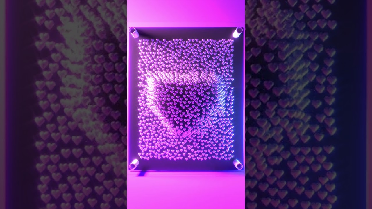 Pushing Through | 3D Pin Art Animation | Blender Geometry Nodes