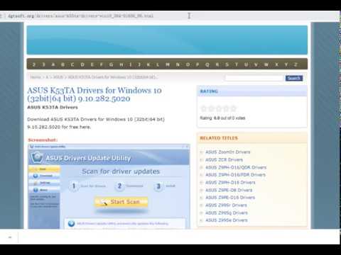 ASUS K53TA Drivers for Windows 10 (32bit|64 bit) 9.10.282.5020