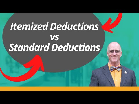 Itemized Deductions Vs Standard Deductions