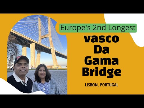 Driving on Vasco Da Gama Bridge -Lisbon, Portugal-Full Bridge HD- Day and Night Driving