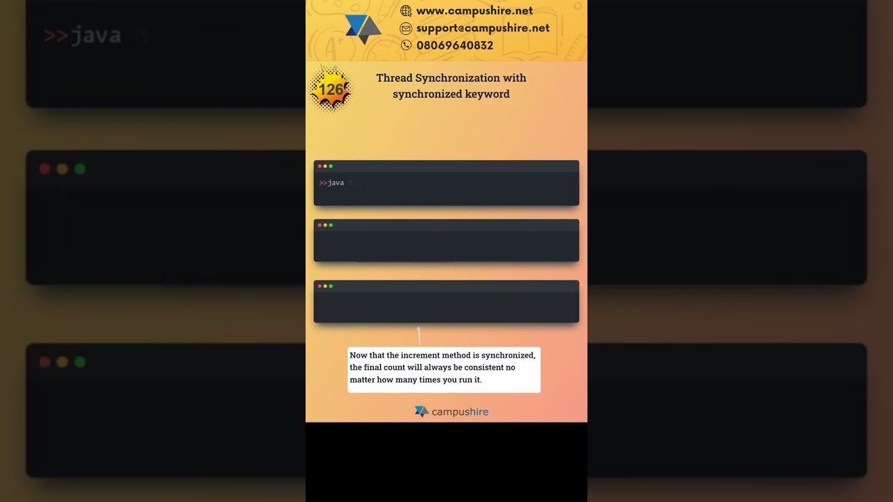 Java IQ #126 - Thread Sync with synchronized keyword