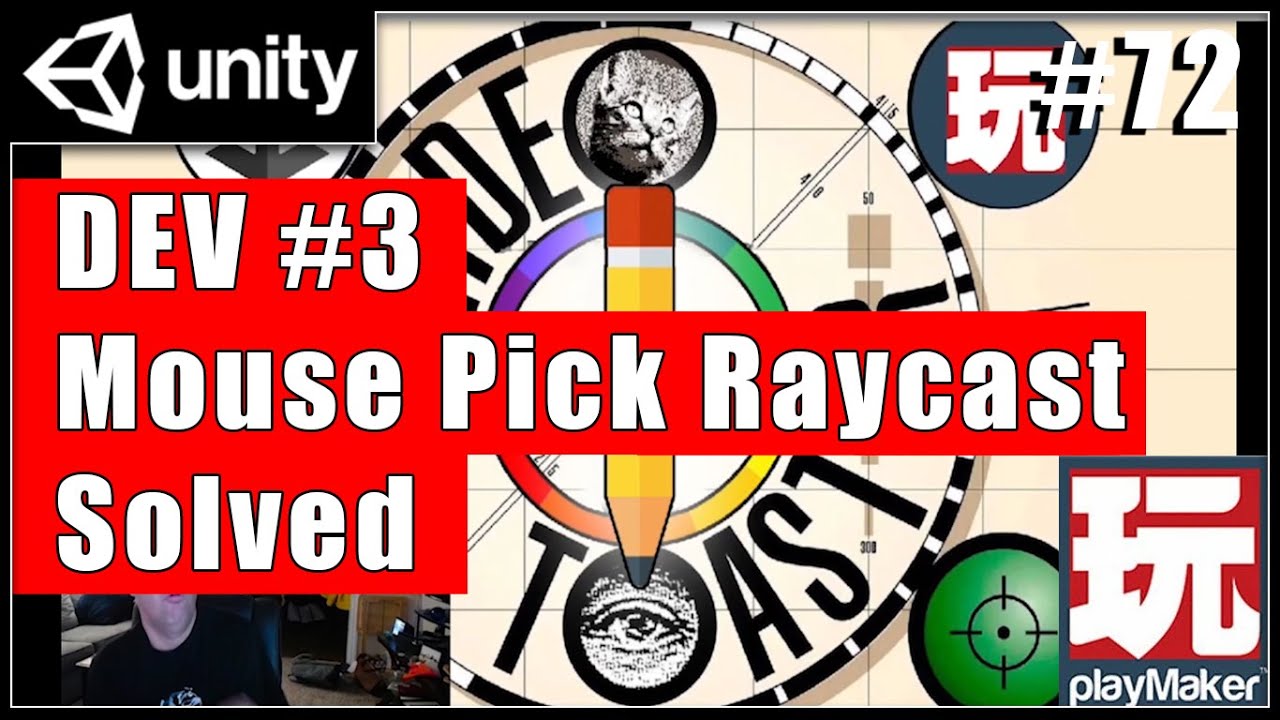 DevLog #3 Mouse pick and raycast fixed.  Unity Playmaker beginner.