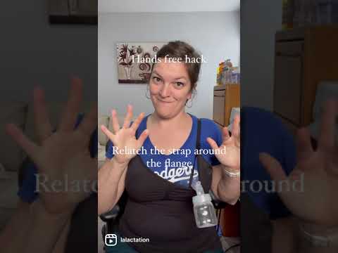Hands free pumping bra hack
