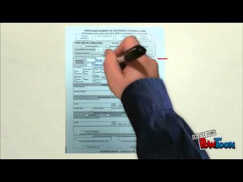 Forma correcta de llenar su formulario